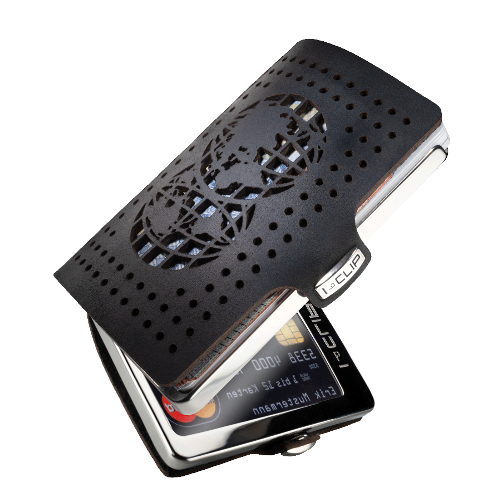 I-CLIP Stainless Steel Polished Double Globe Black